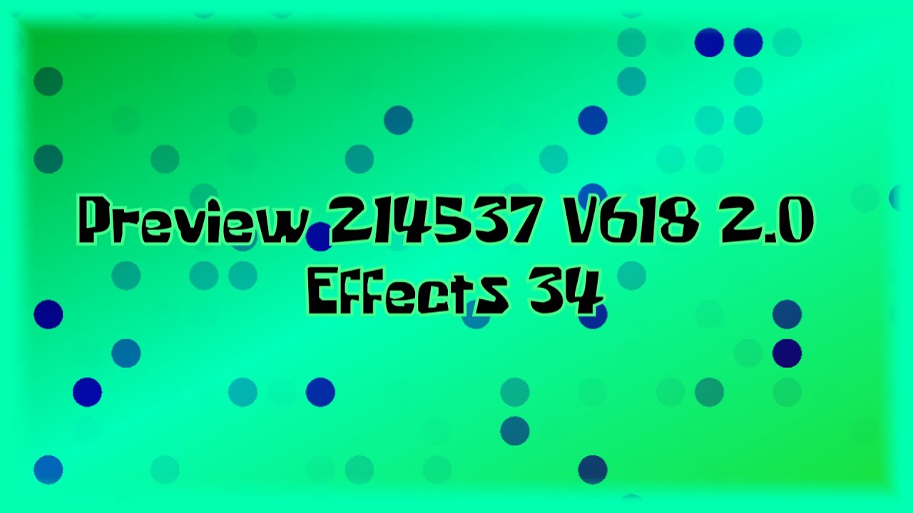 Preview 214537 V618 2.0 Effects 34 - YouTube