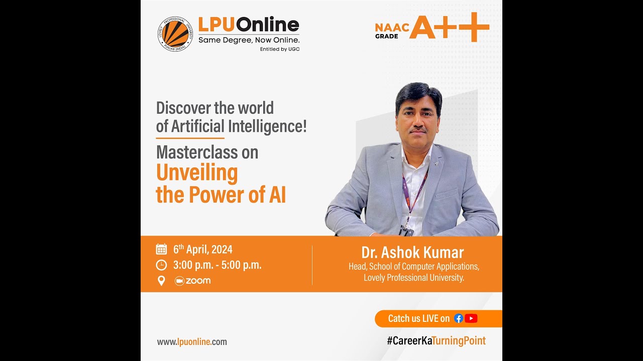 Masterclass on "Unveiling the Power of AI" - YouTube