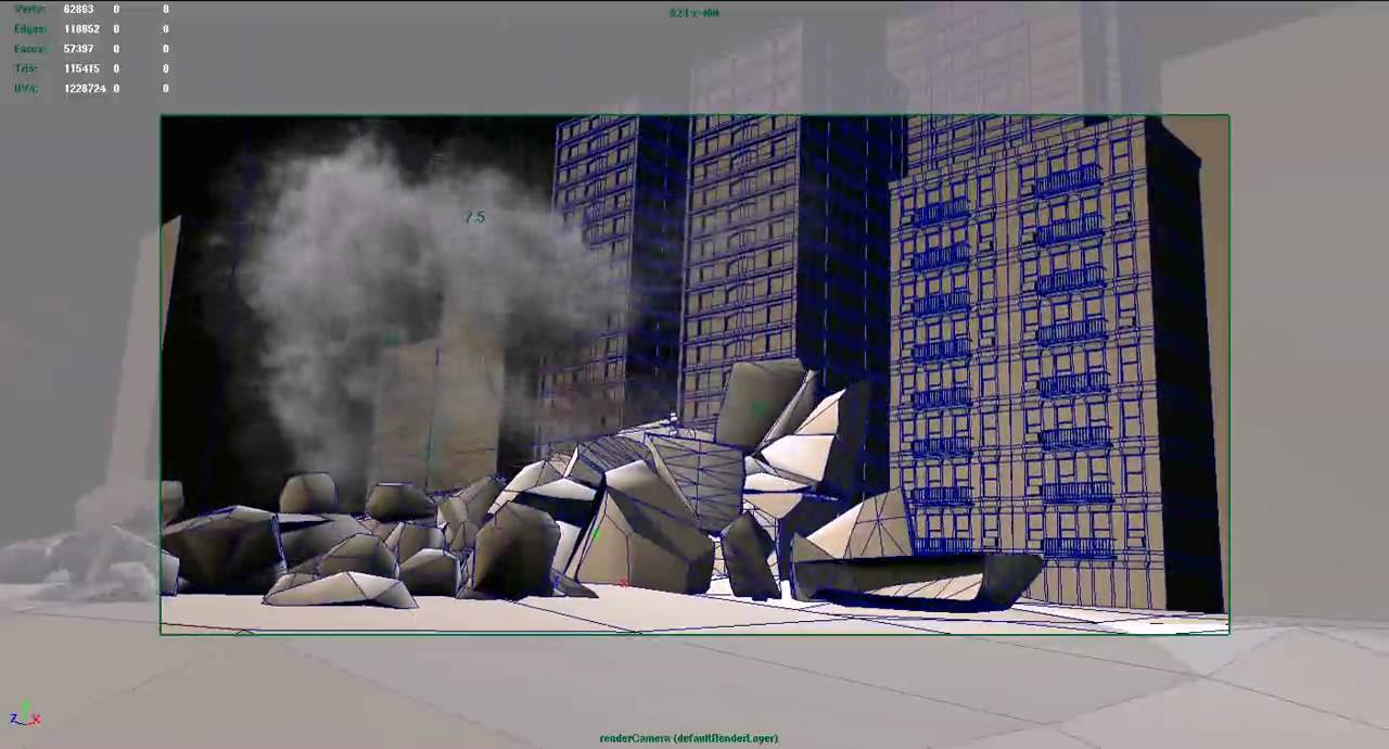 Fracture-fx Simulation and Scene Layout - YouTube