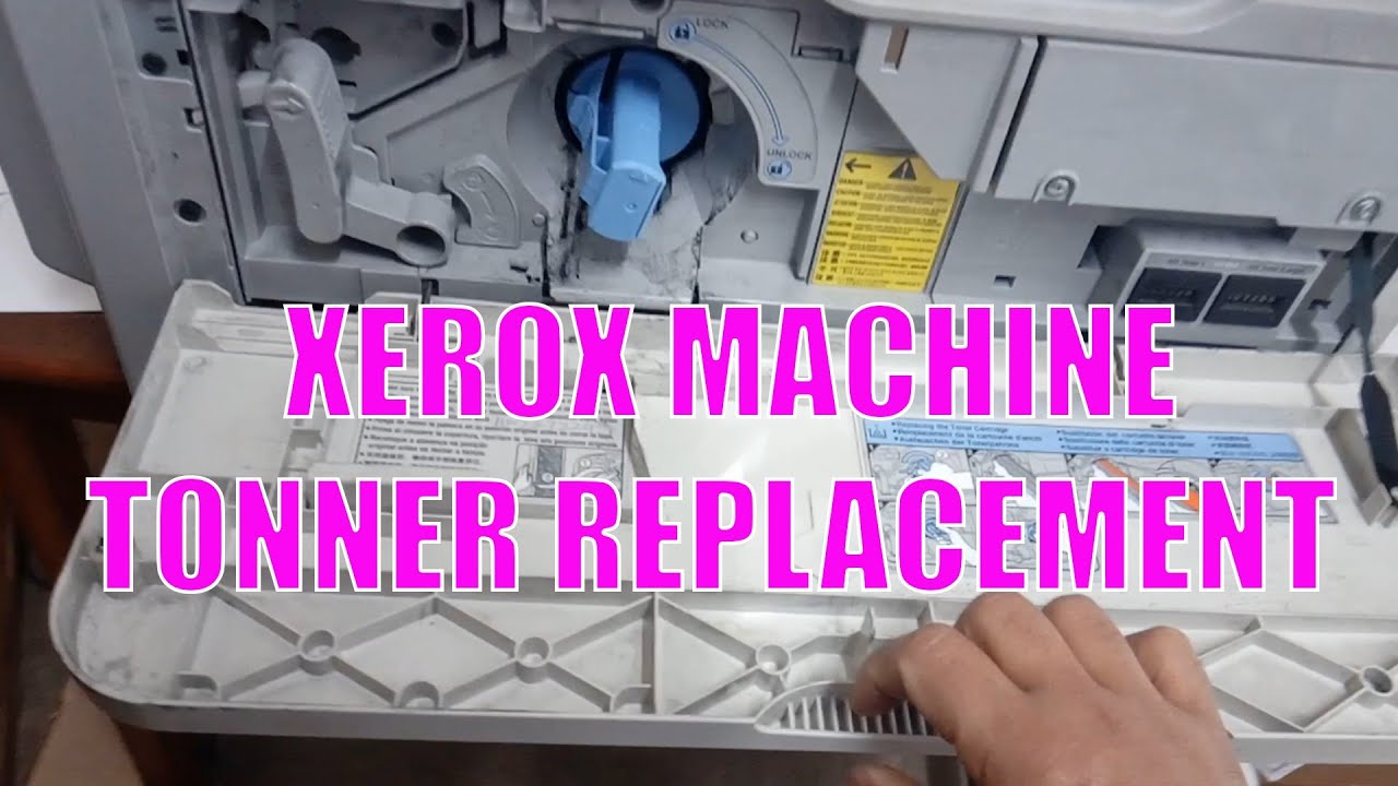 Canon Xerox Machine Toner Replacement - YouTube