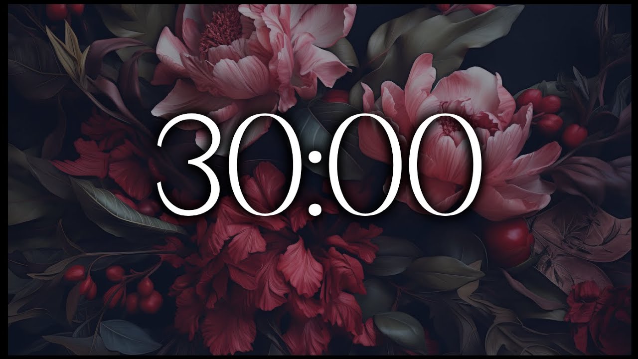 30 minute timer + #Alarm ⏰ | Countdown with No Music - YouTube