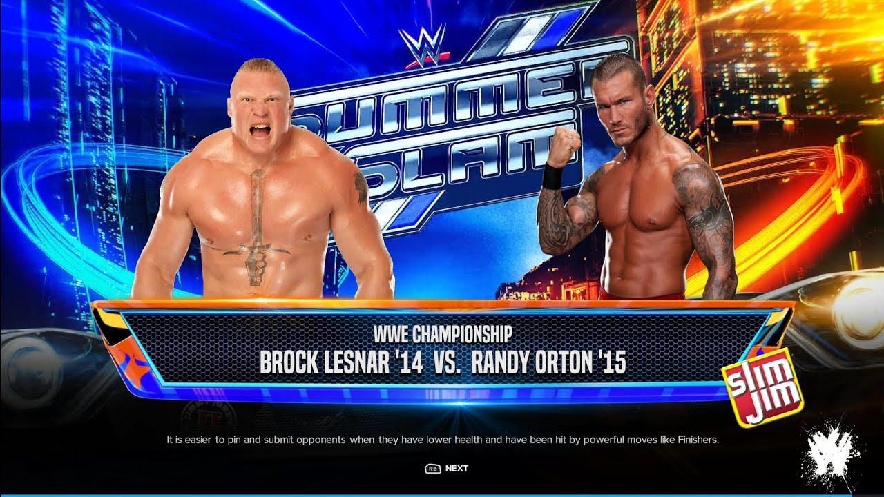 Brock Lesnar Vs Randy Orton - WWE Championship Full Match | WWE 2k24 ...