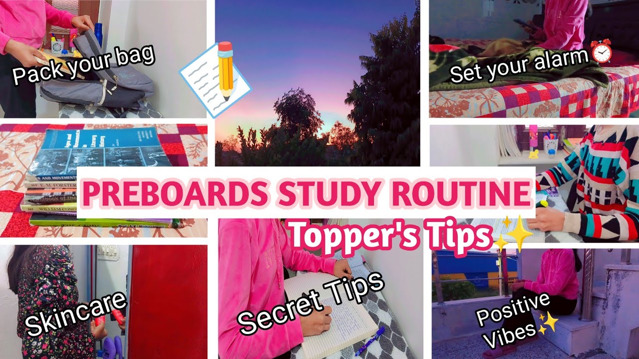 *PREBOARD EXAM* STUDY ROUTINE📚📝/Toppers Secret Study Tips #boardexam # ...