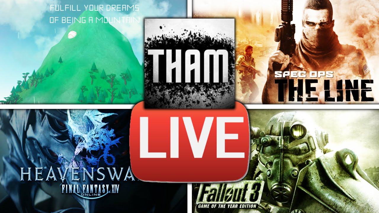 Thamriyell LIVE - Mountain, Spec Ops: The Line, FFXIV & Fallout 3 - YouTube