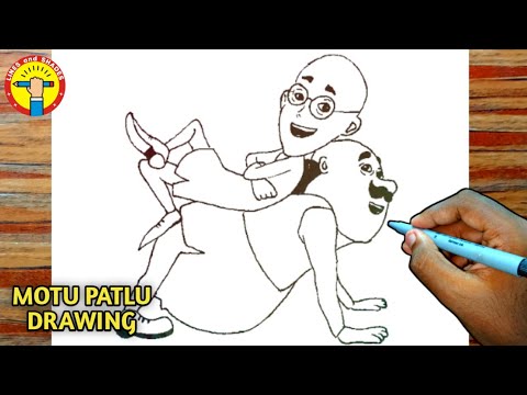 How to draw Motu Patlu easy step by step - YouTube