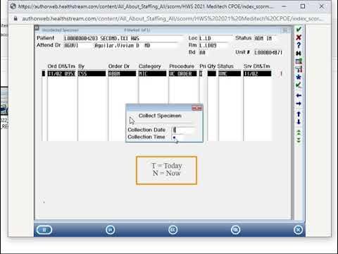 Meditech Training by Healthstream Video 9 - YouTube