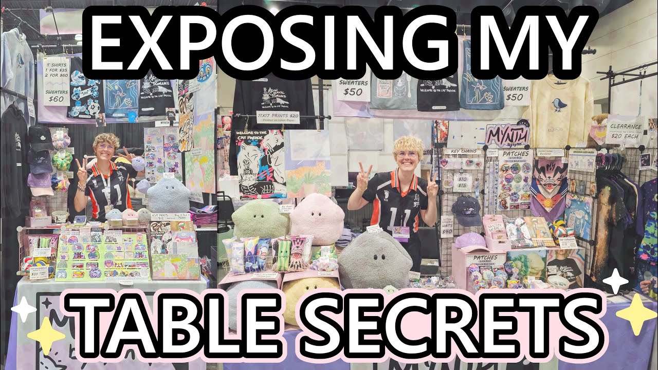 I SPILL my Set-Up secrets!! | Links to Everything | Artist Alley 101 ...