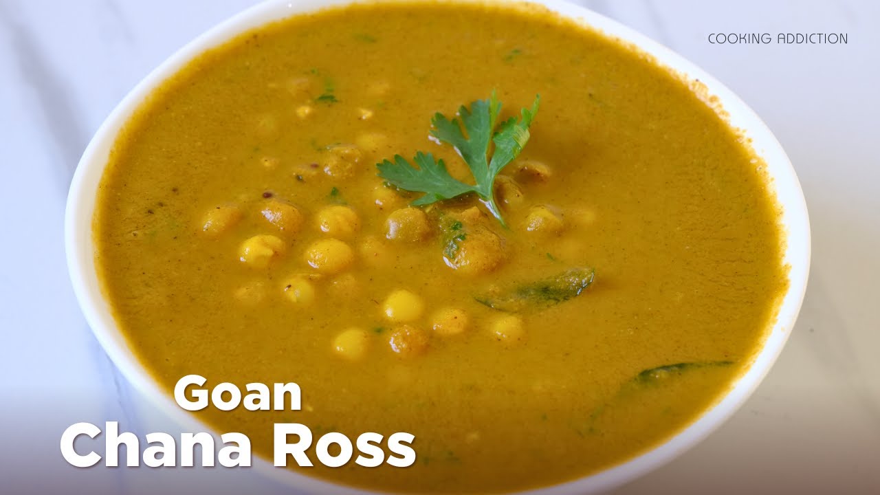 Goan Chana Ross Recipe | Chonya Ros | Vatana Curry | White peas Curry ...