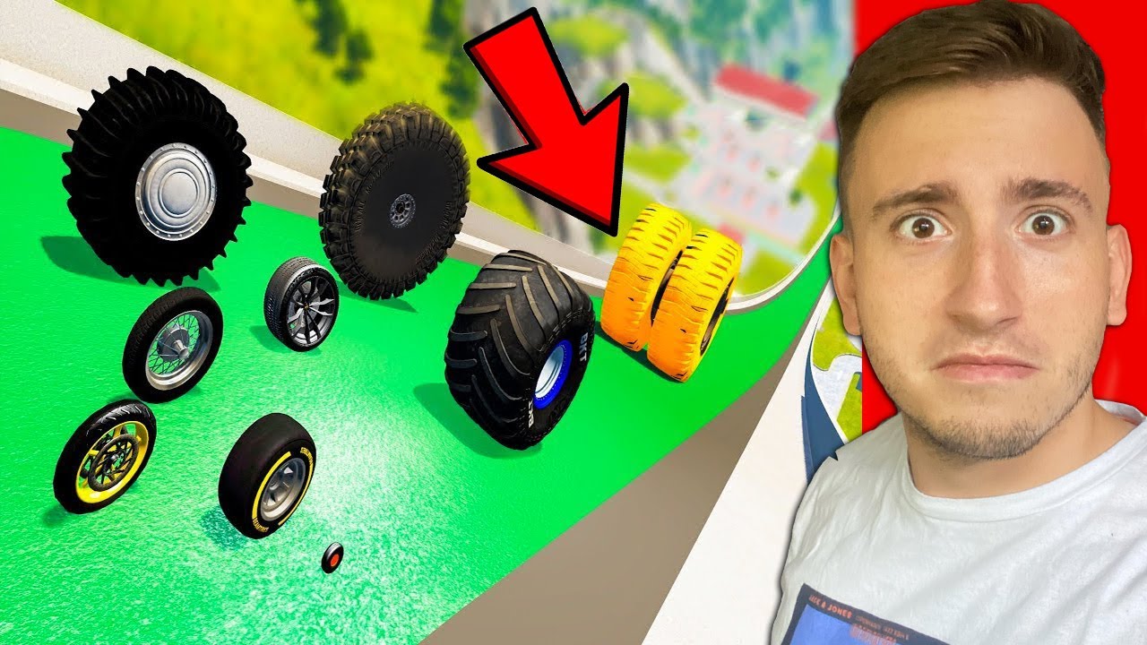 Které KOLO od AUTA Doletí NEJDÁL na RAMPĚ ?! (Crash Test Simulator ...