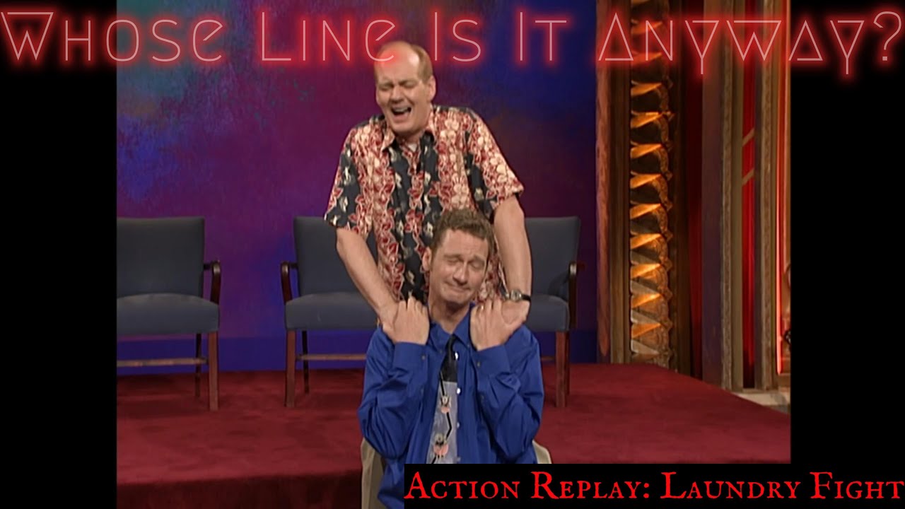 Action Replay: Laundry Fight (Whose Line Is It Anyway - Classic) - YouTube