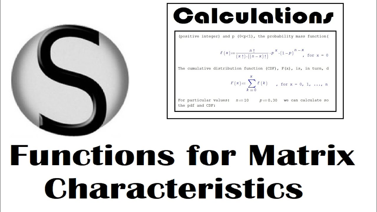 4.17 SMath Studio: Functions for Matrix Characteristics (Matrices 3 ...