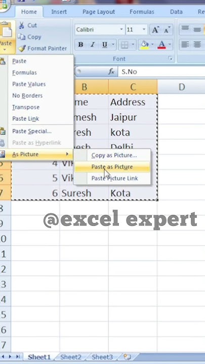 How to convert data into picture in excel #exceltips #exceltricks #microsoftexcel #excel # ...