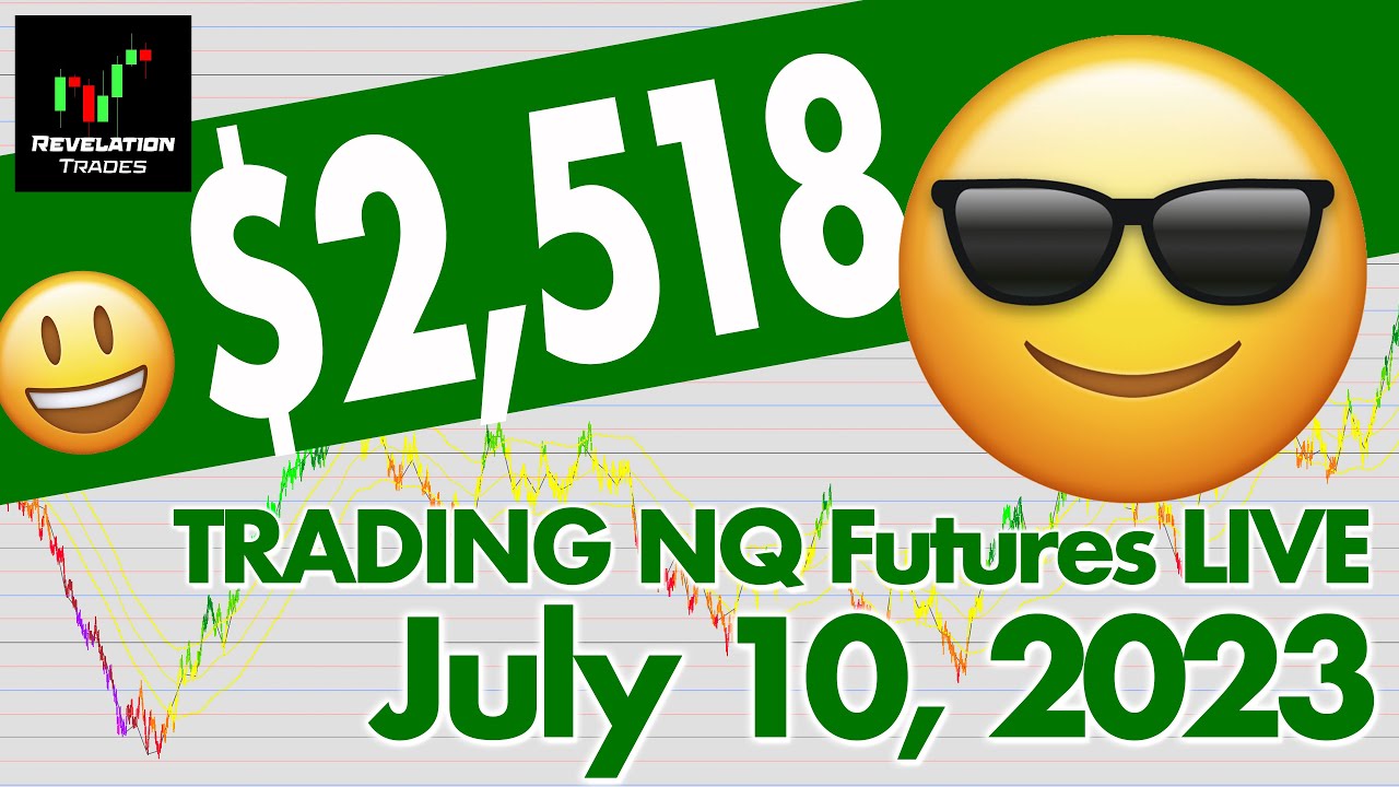 Live NQ Futures - Funded Trading - July 10, 2023 - YouTube