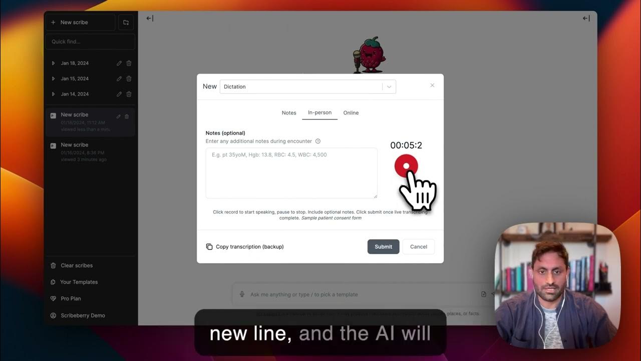 Create Medical Dictations with Scribeberry - YouTube