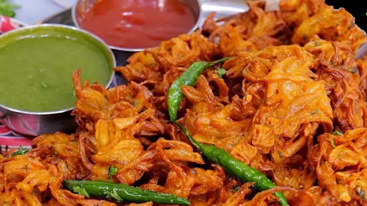 Pyaz ke Pakode Recipe | Pyaz ka Pakoda | Crispy Pyaz Pakora Nashta ...