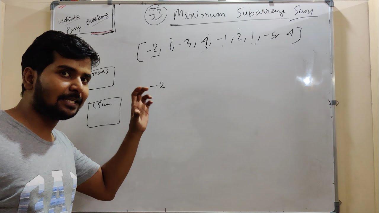 LeetCode 53 | Maximum Subarray | Brute Force | Hindi - YouTube