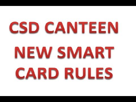 CSD Smard Card - NEW RULES 2018 - YouTube