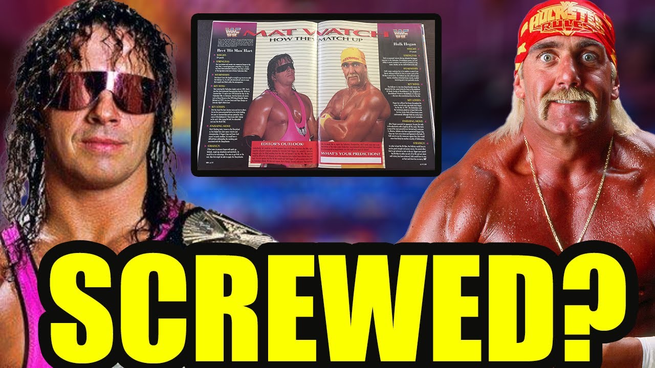 Hulk Hogan SCREWED Bret Hart - YouTube