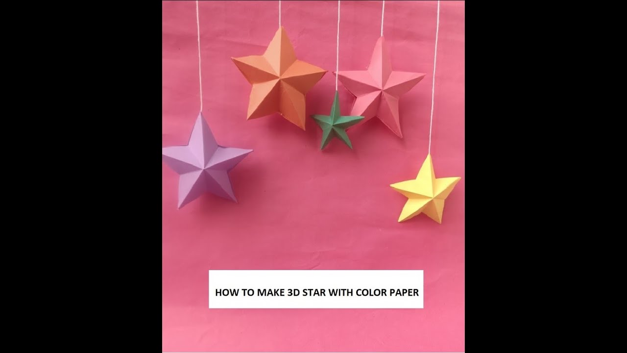 How To Cut a Perfect Star I How to Make 3D Star for your Christmas ...