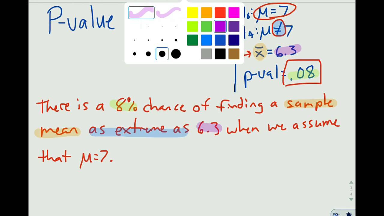 Explaining p-values in words - YouTube
