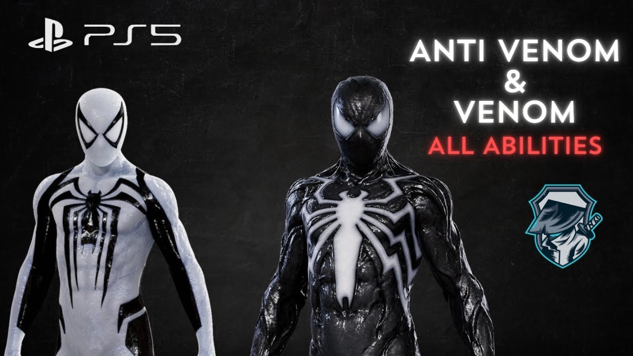 Spiderman 2 Anti Venom & Venom Symbiote All Abilities on Ground & Air ...