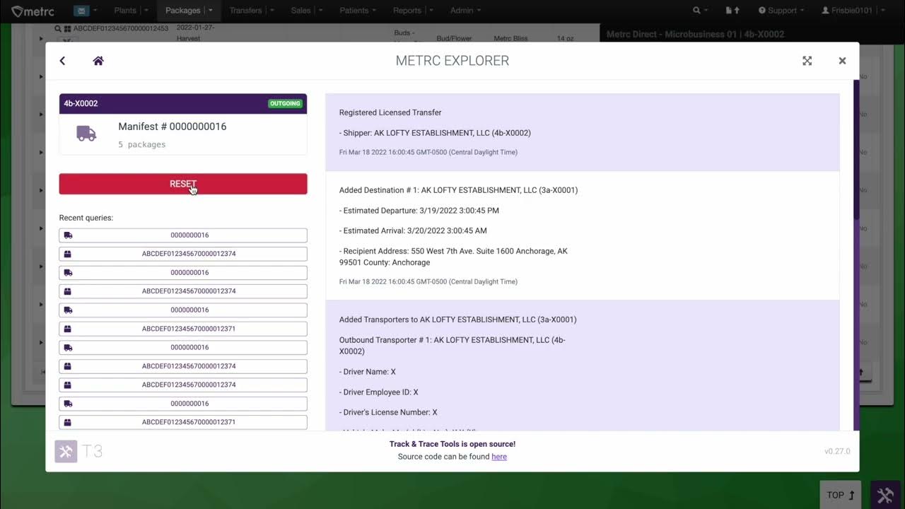 Using the Track & Trace Tools Metrc Explorer - YouTube