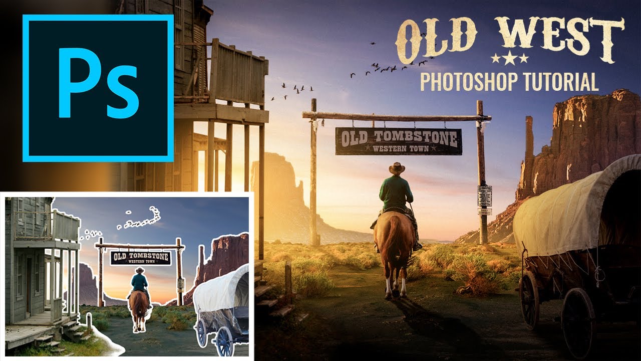 Old West | Photoshop Tutorial - YouTube