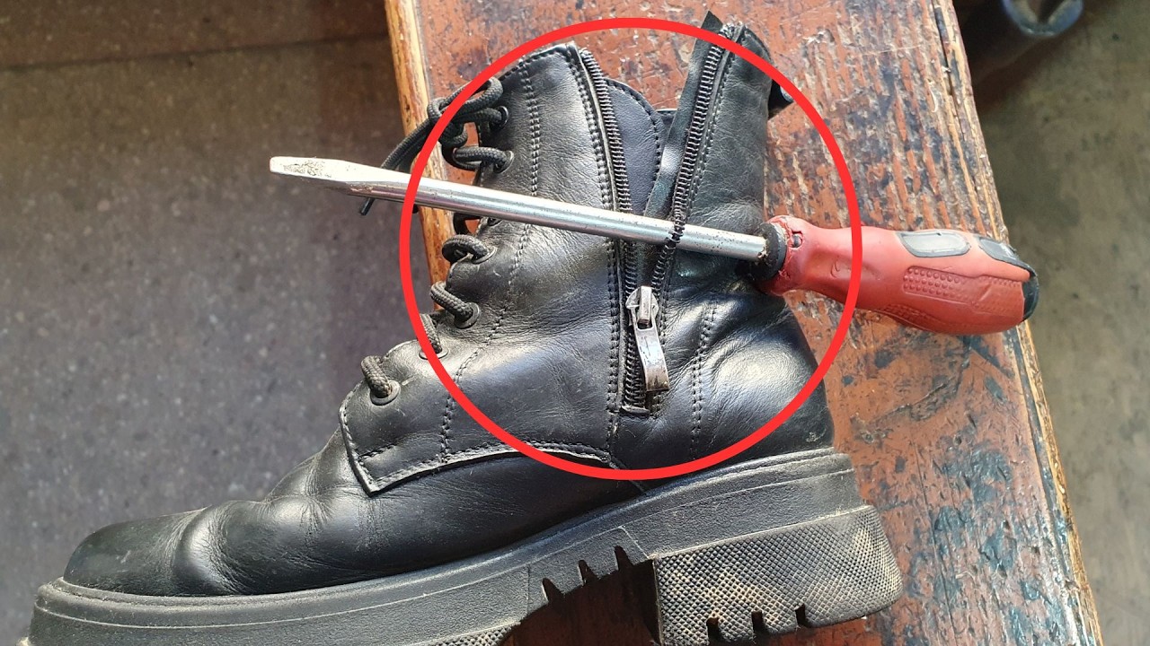 Shoe Zipper Repair Tutorial: Easy DIY Steps to Restore Your Shoes - YouTube
