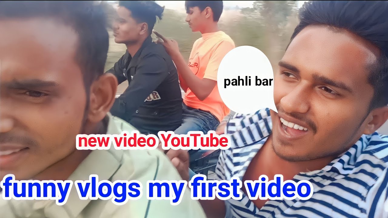 funny vlogs my first video YouTube channel video - YouTube