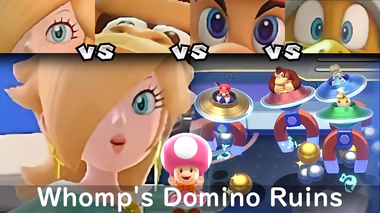 Super Mario Party Rosalina vs Donkey Kong vs Mario vs Hammer Bro #81 ...