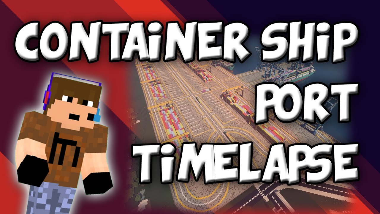 Container Ship Port | Minecraft Timelapse - YouTube