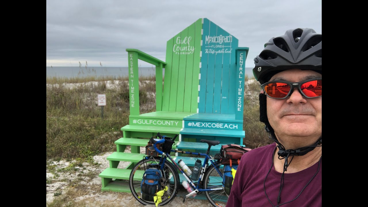 Part 2 - USA Florida / Georgia fully loaded bicycle tour loop - YouTube