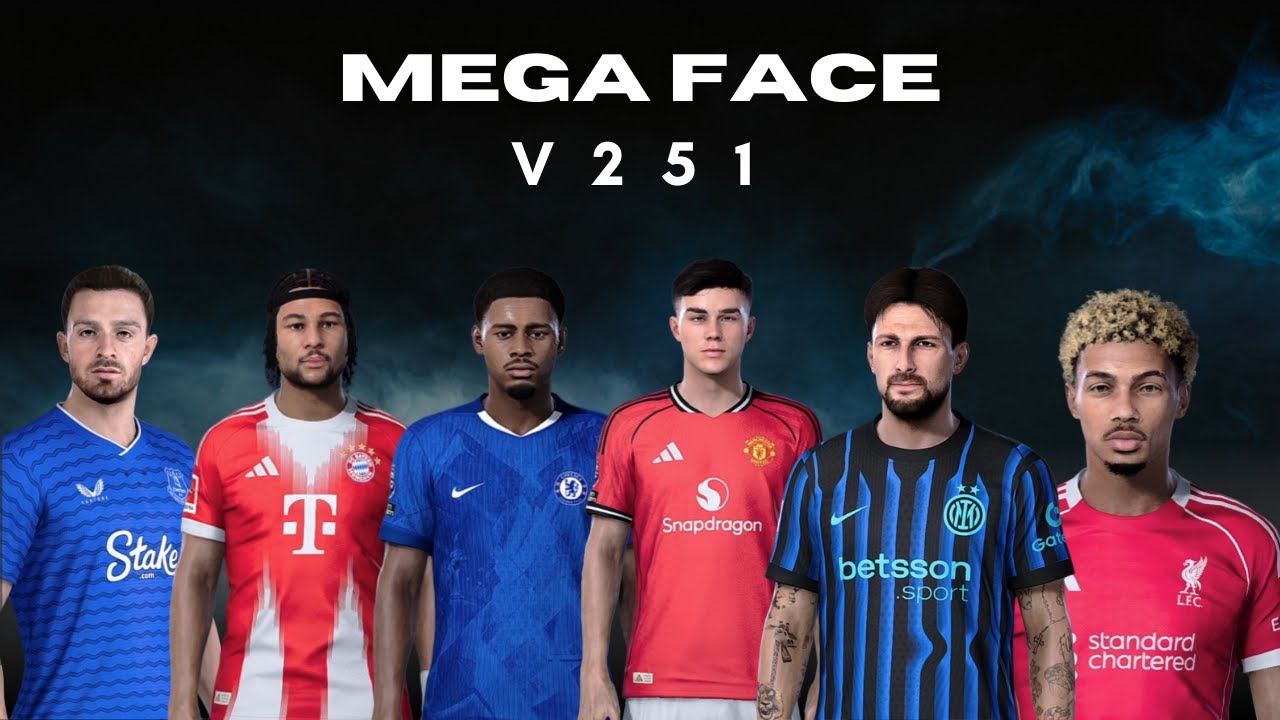 New Mega Face v251 for Football Life 2025 - Pes 2021 (August 2025 ...