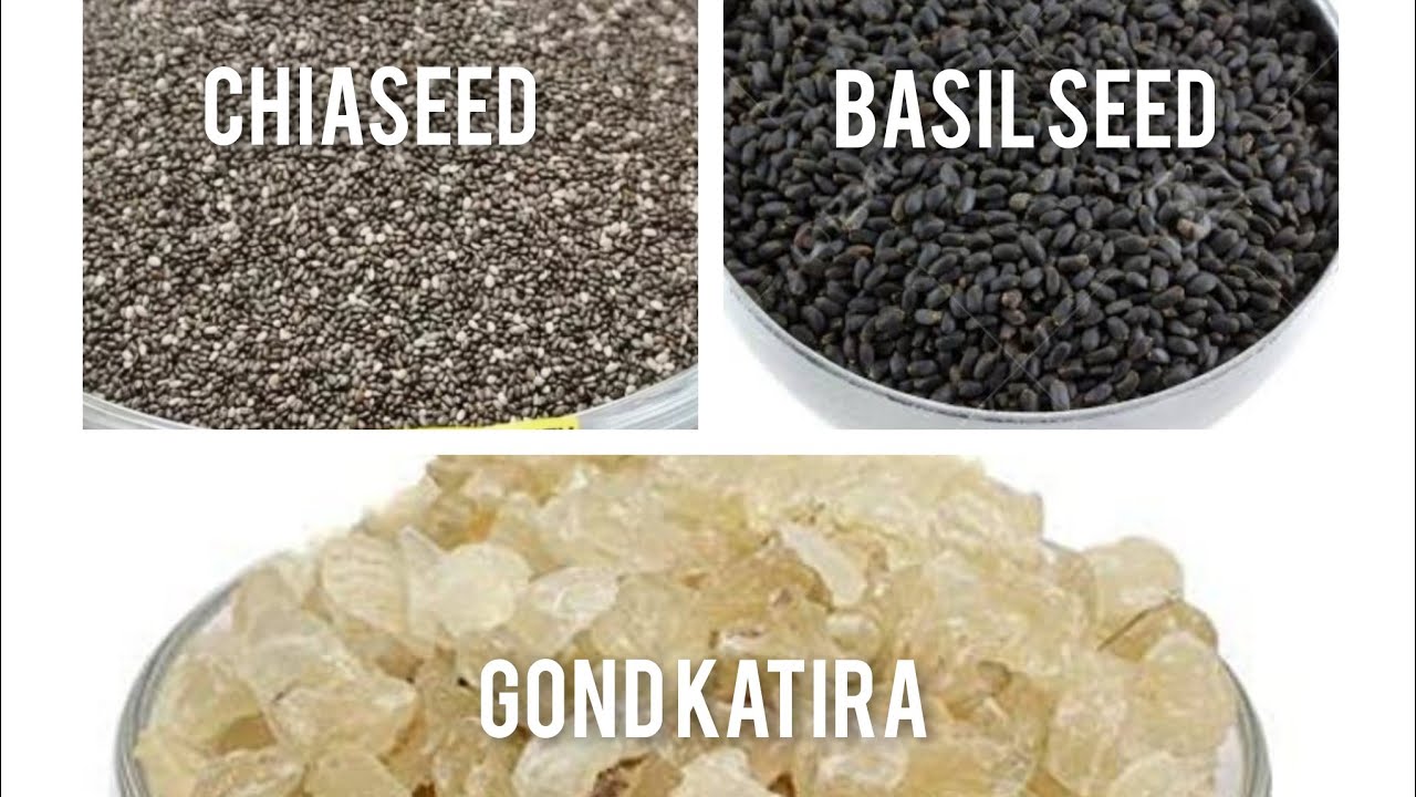 chia seeds / basil seeds / gond katira / super foods /immunity booster ...