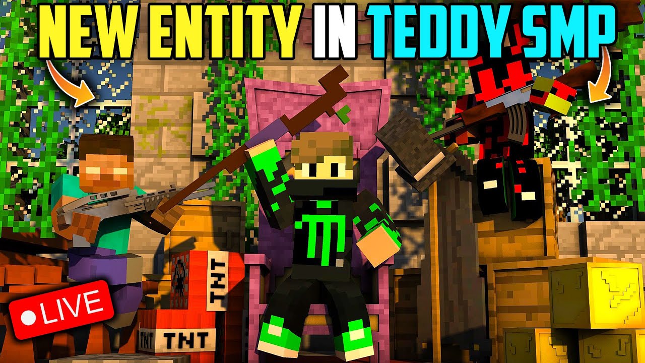 😈NEW POWERFUL ENTITY IN TEDDY SMP SEASON 3 - WATCH PARTY 🎉 - YouTube