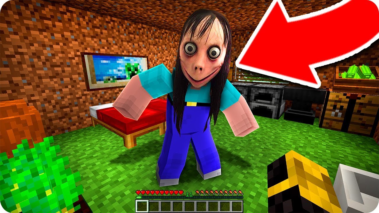 NOOB SE CONVIERTE EN MOMO CREEPYPASTA EN MINECRAFT 😱 - YouTube
