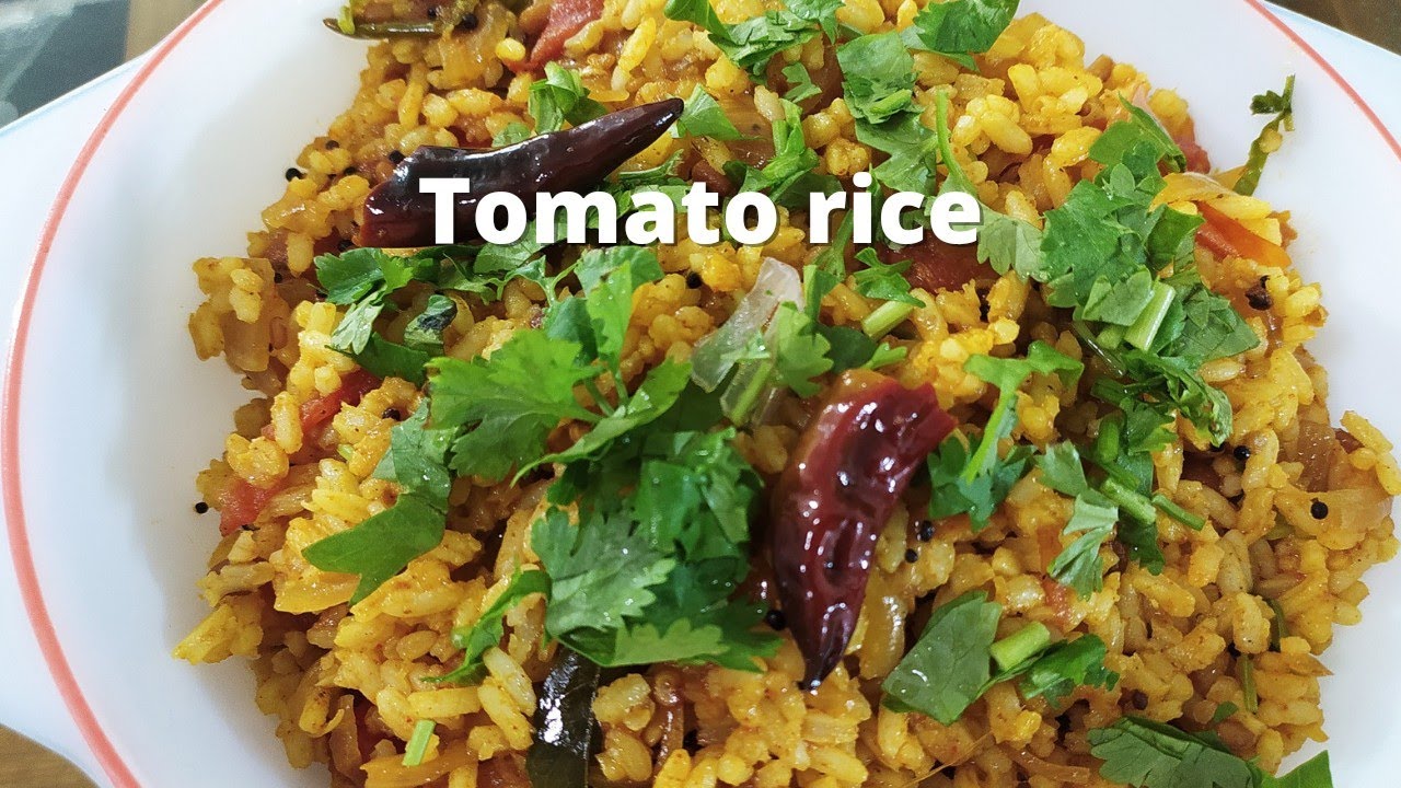 Tomato Rice | Simple and Spicy Tomato Fried Rice | Tomato Pulao | Quick ...
