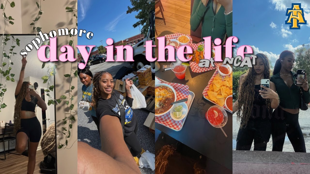day in the life as a sophomore at my HBCU | *NCAT* - YouTube