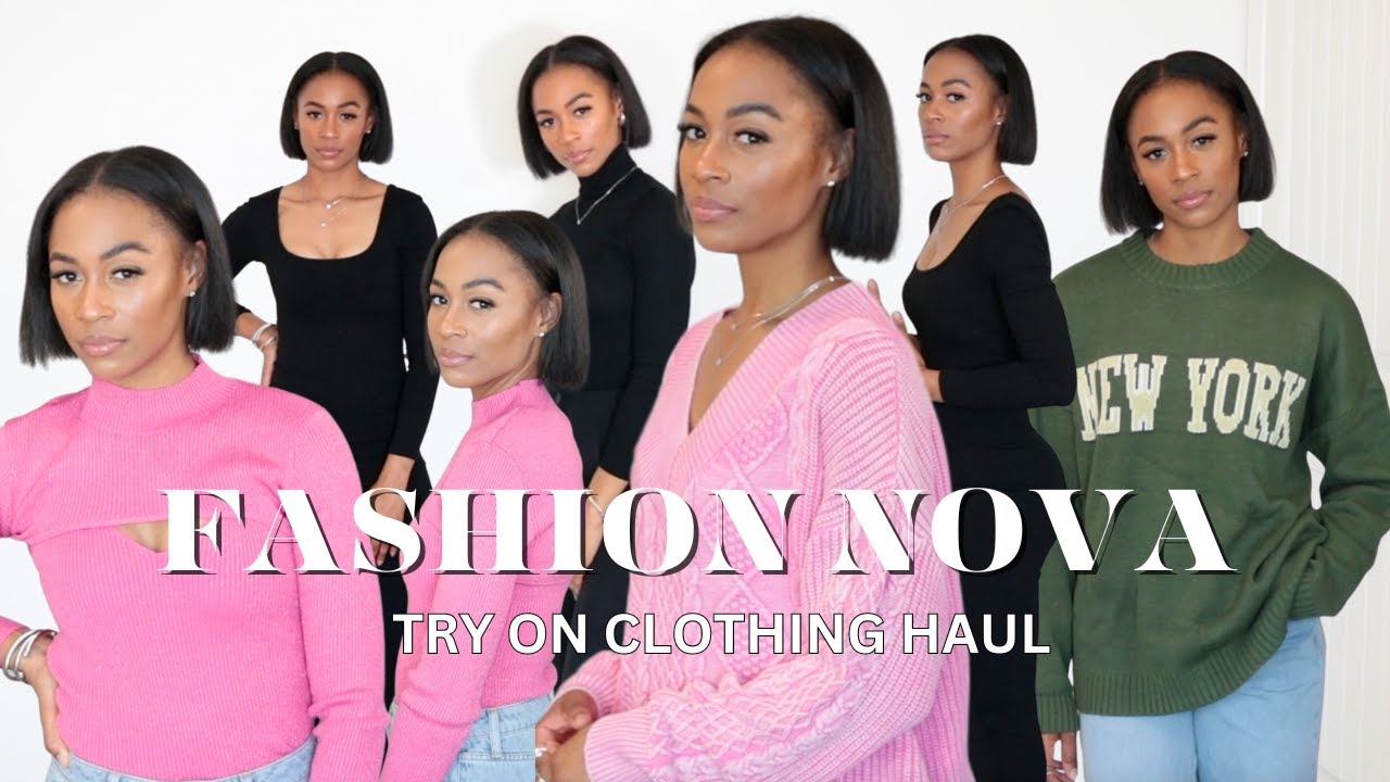 Fashion Nova Fall Try On Clothing Haul | Gabrielle Morris - YouTube