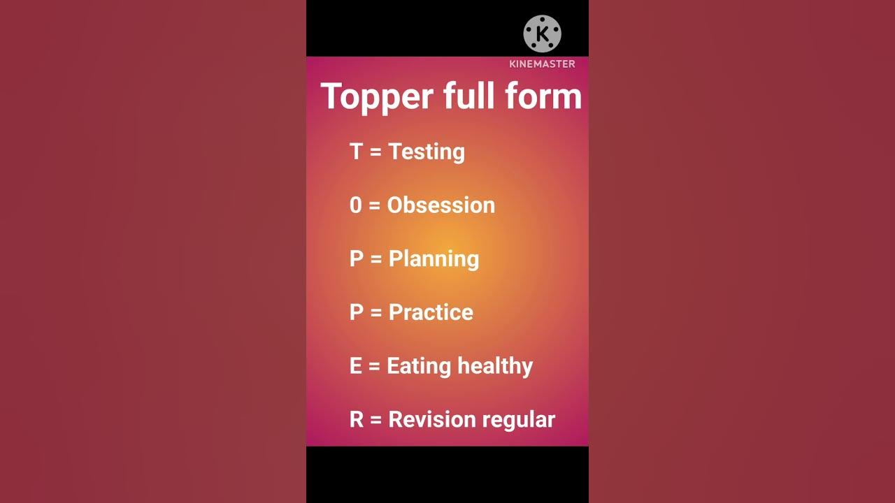 Topper Ki Full Form viral trending ytshorts motivation subscriber upsc topper-ki-full-form-viral-trending-ytshorts-motivation-subscriber-upsc