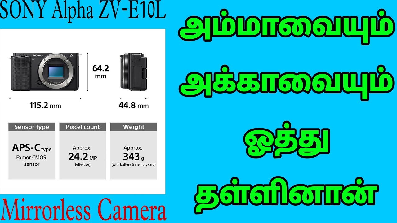 Sony Alpha ZV-E10L 24.2MP Mirrorless Camera (Vari-Angle Touch Screen ...