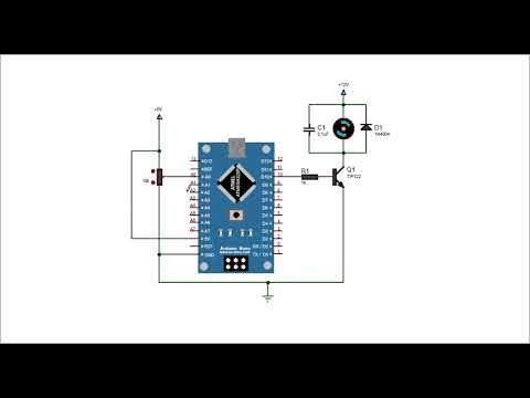 DC motor speed control using TIP122 Darlington transistor and Arduino Nano - YouTube