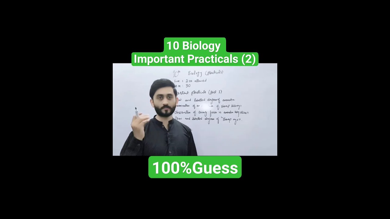 10th Biology important Practical Parts(1) - YouTube