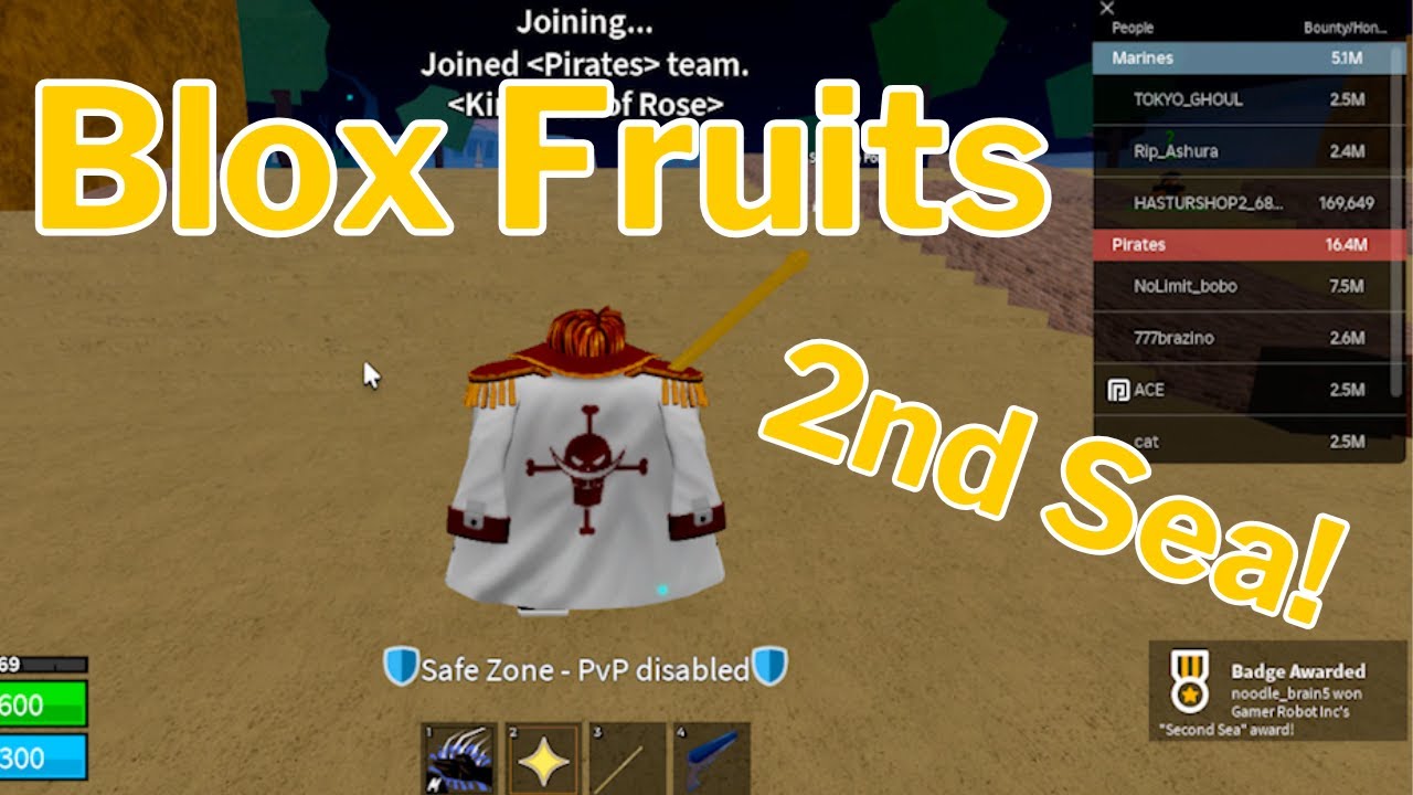 Blox Fruits - 2ND SEA! - YouTube
