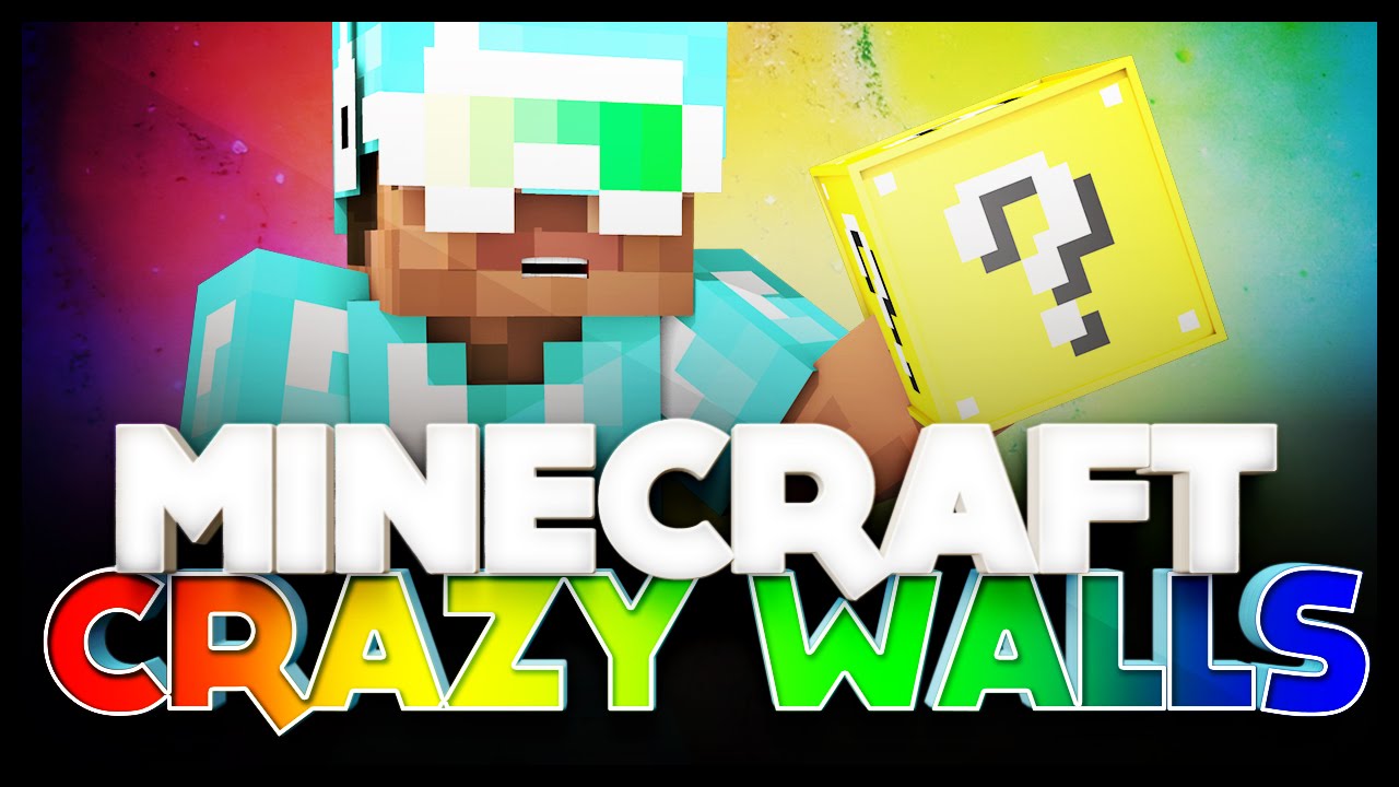 Minecraft: Crazy Walls - Mini-Game (LUCKY BLOCK MODE) - YouTube