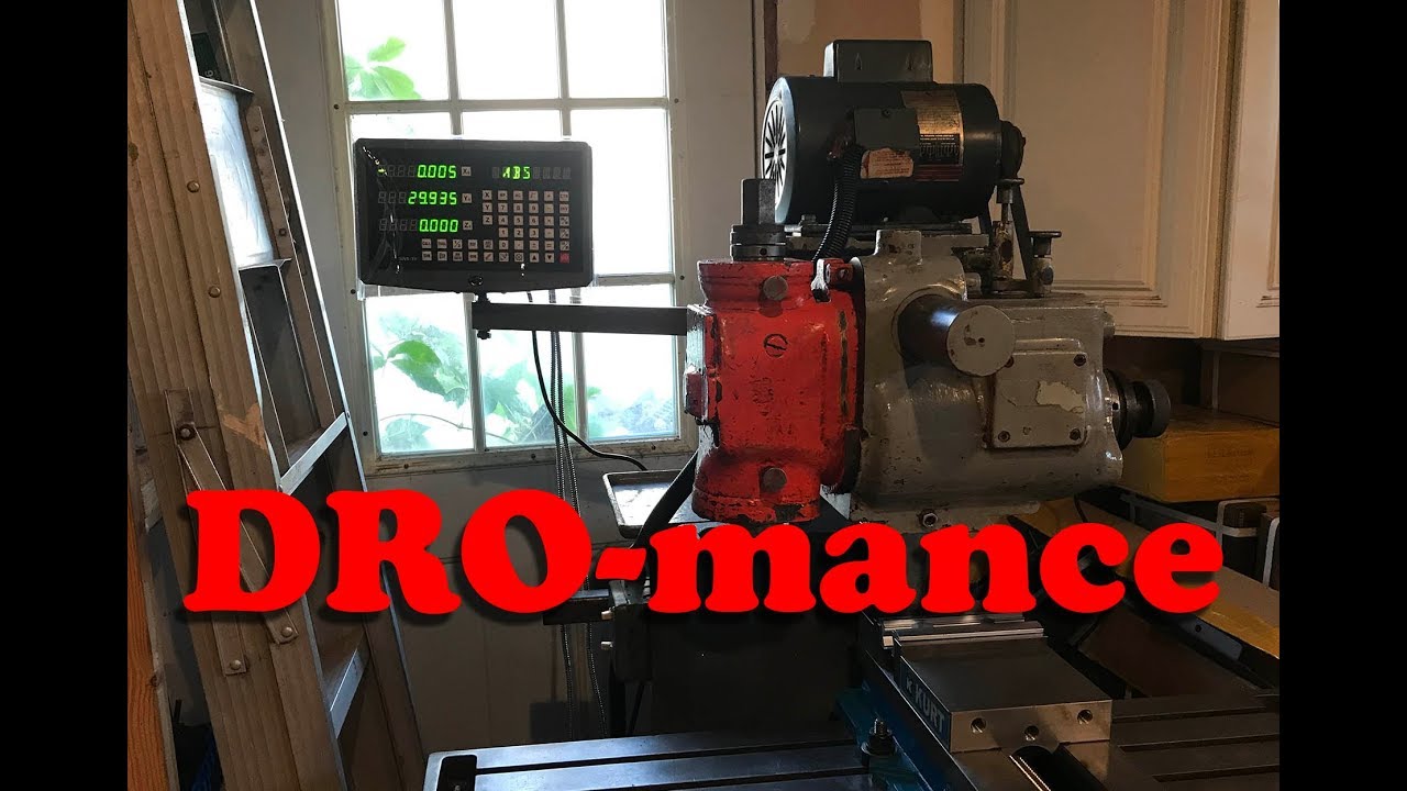 DRO-mance. DRO installation on a mill. - YouTube