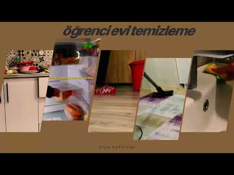 Öğrenci evi temizliği  sessiz VLOG