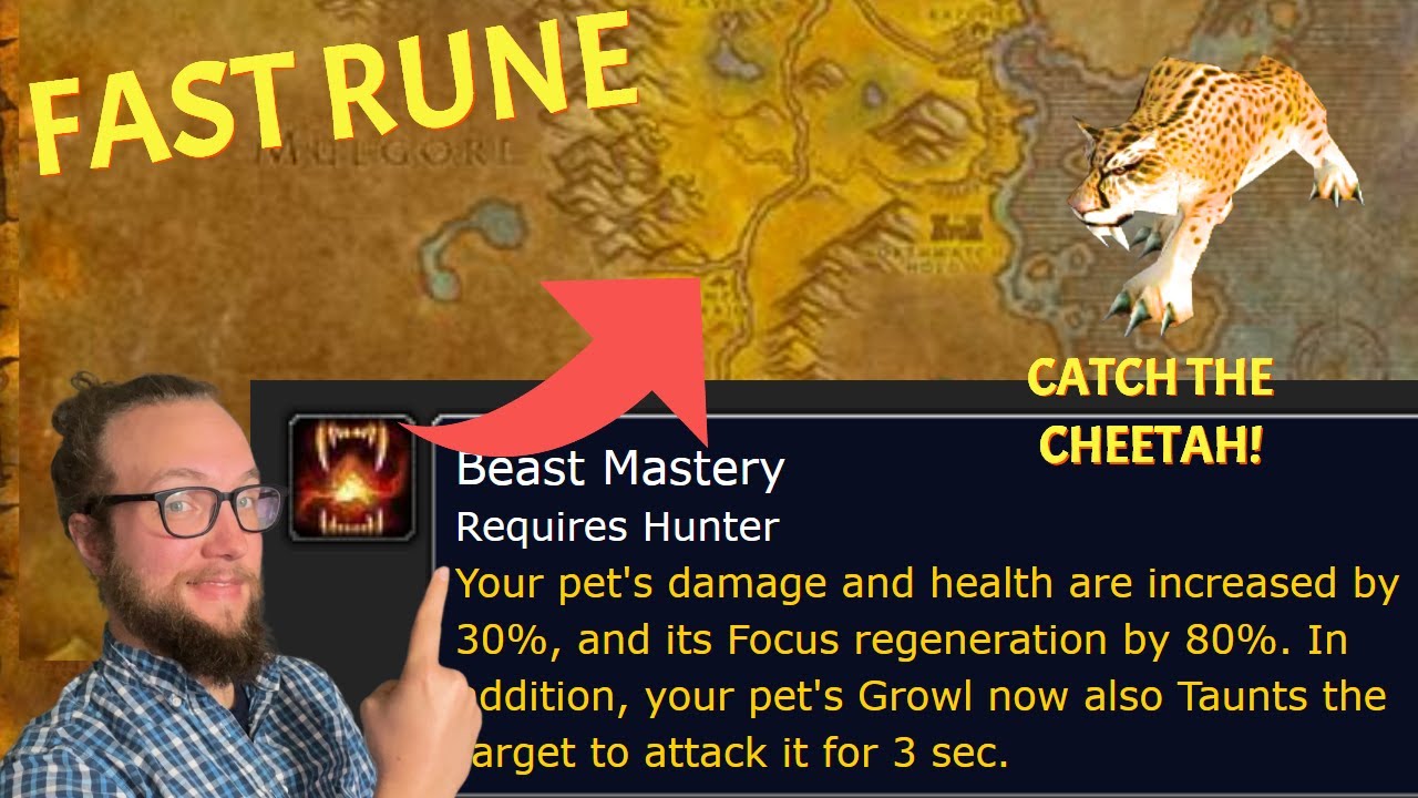 QUICK RUNE! Beast Mastery Hunter Rune FOUND - Season of Discovery ...