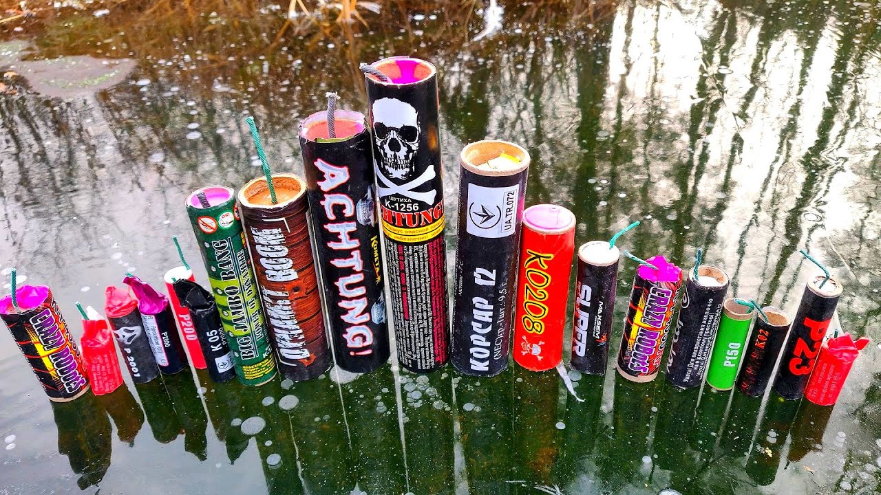 🔥BIG FIRECRACKERS vs ICE ️💥 ПЕТАРДЫ + ЛЁД ️💥ВЗРЫВАЕМ ЛЁД БОЛЬШИМИ ...