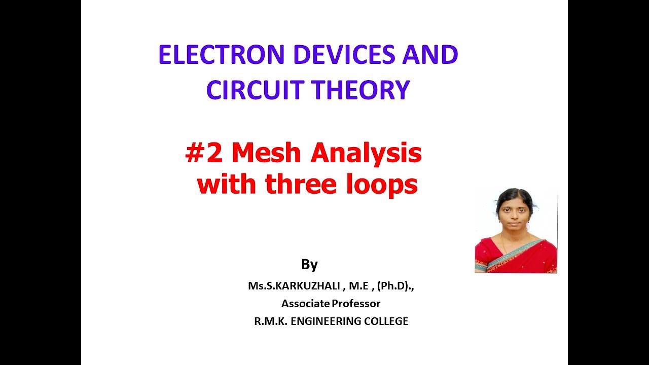 #2 Mesh Analysis with three loops - YouTube
